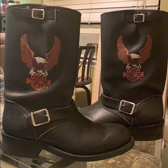 Harley-Davidson | Shoes | Vintage Harleydavidson Mens Jerry Engineer ...